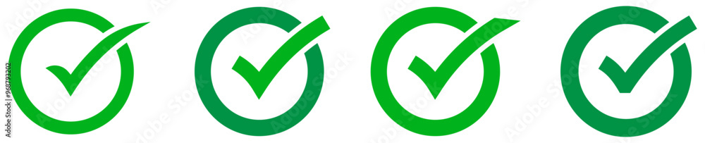 Right mark icon fill isolated on white. tick symbol. confirm symbol ...