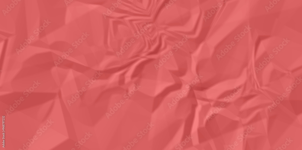 Abstract maroon crumpled paper texture background. white fabric crushed ...