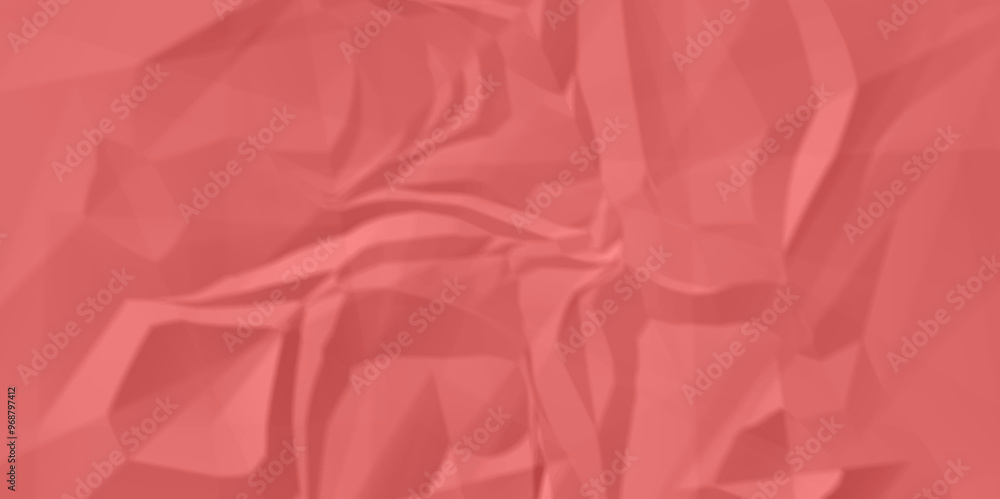 Abstract maroon crumpled paper texture background. white fabric crushed ...
