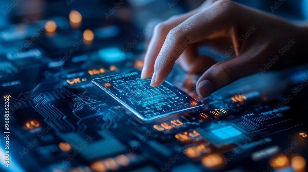 AI-powered smart wallets for secure digital payments: A person making a ...