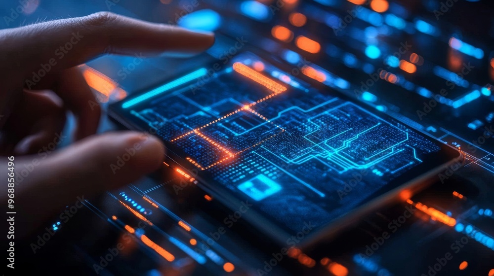 AI-powered smart wallets for secure digital payments: A person making a ...