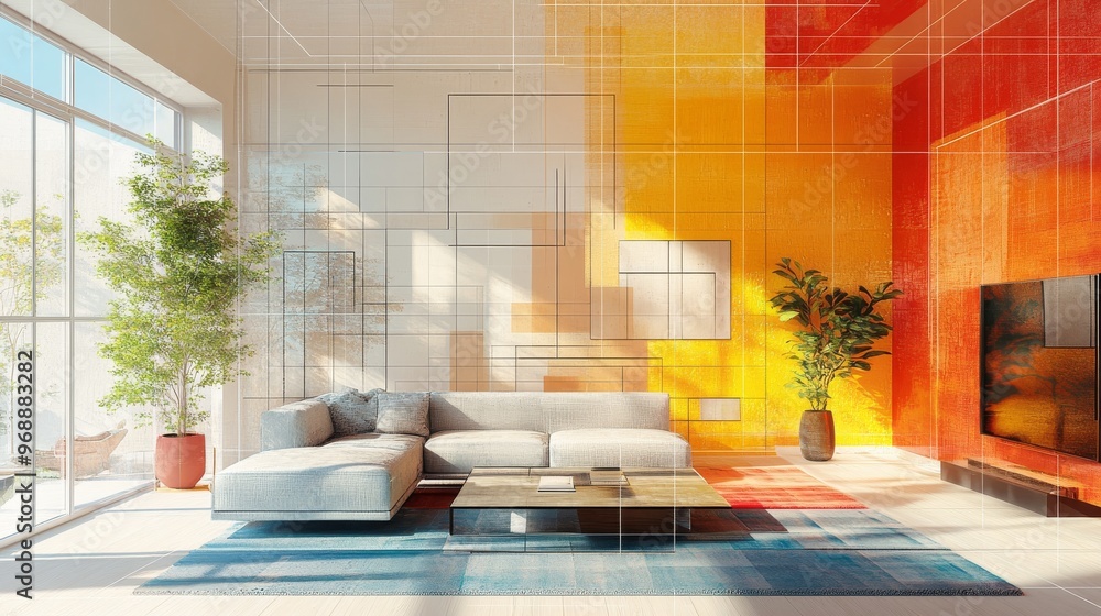 AI-powered virtual interior design platforms suggesting home layouts in ...