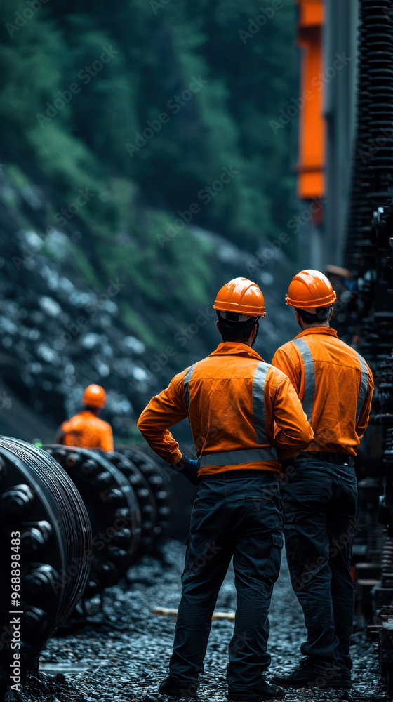 Complex engineering design of a hydroelectric power station Stock Photo ...