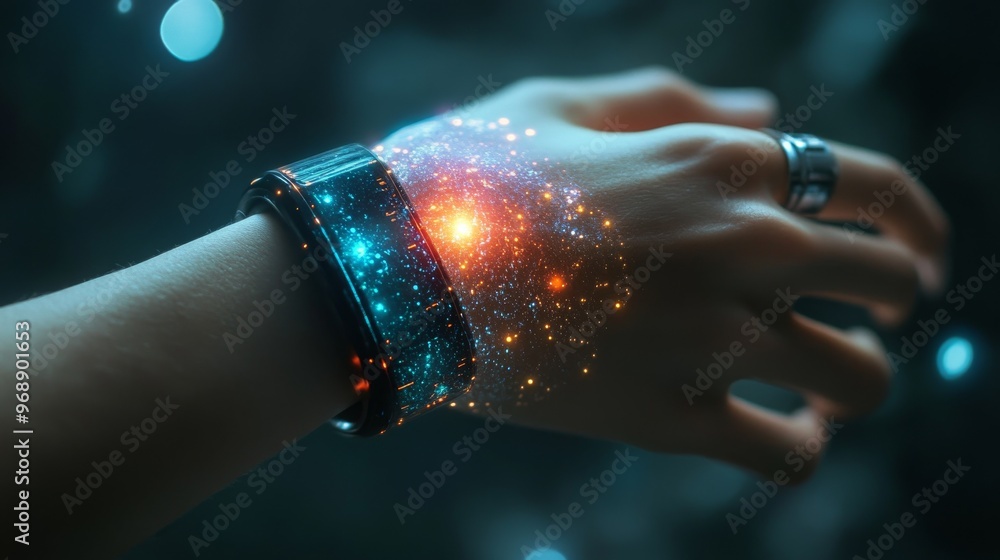 AI-powered wearable health scanners analyzing skin conditions ...