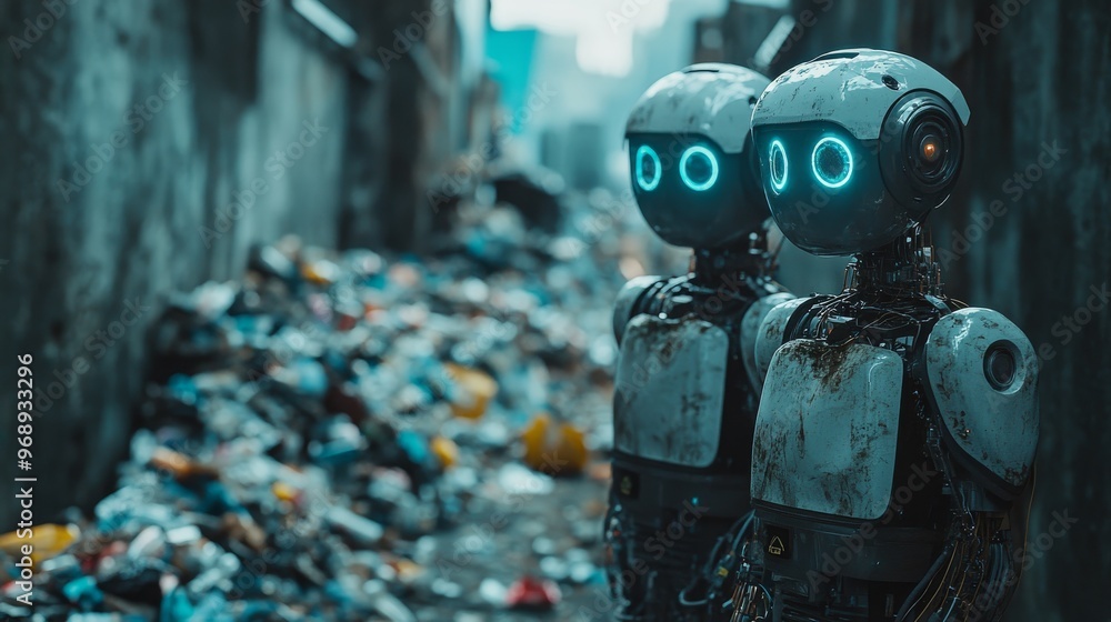 Autonomous AI-controlled waste disposal systems converting trash into ...