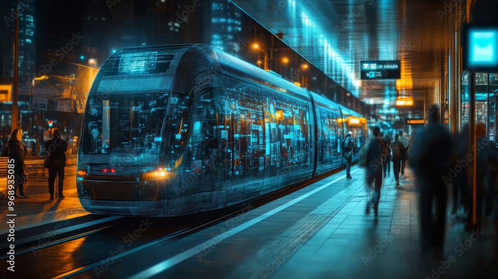 AI-enhanced smart public transportation hubs optimizing commuter flow ...