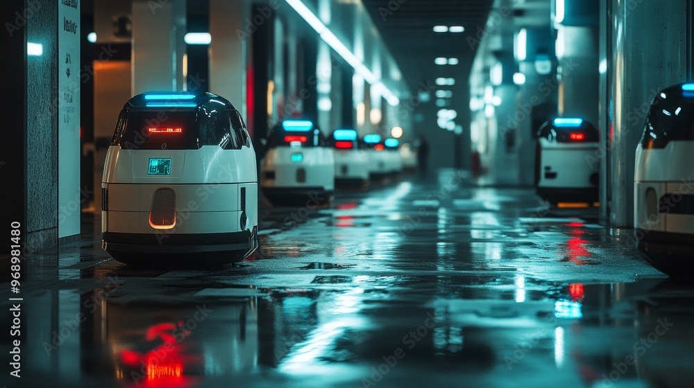 Autonomous AI-driven sanitation robots cleaning and disinfecting public ... Autonomous AI-driven sanitation robots cleaning and disinfecting public ...
