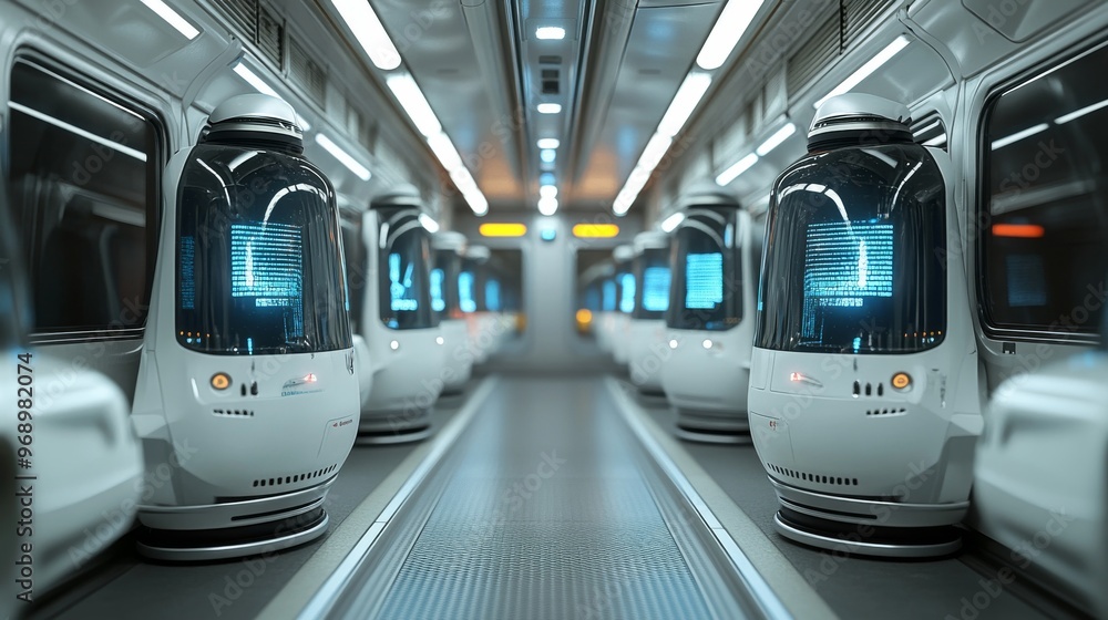 Autonomous AI-driven sanitation robots disinfecting public ... Autonomous AI-driven sanitation robots disinfecting public ...