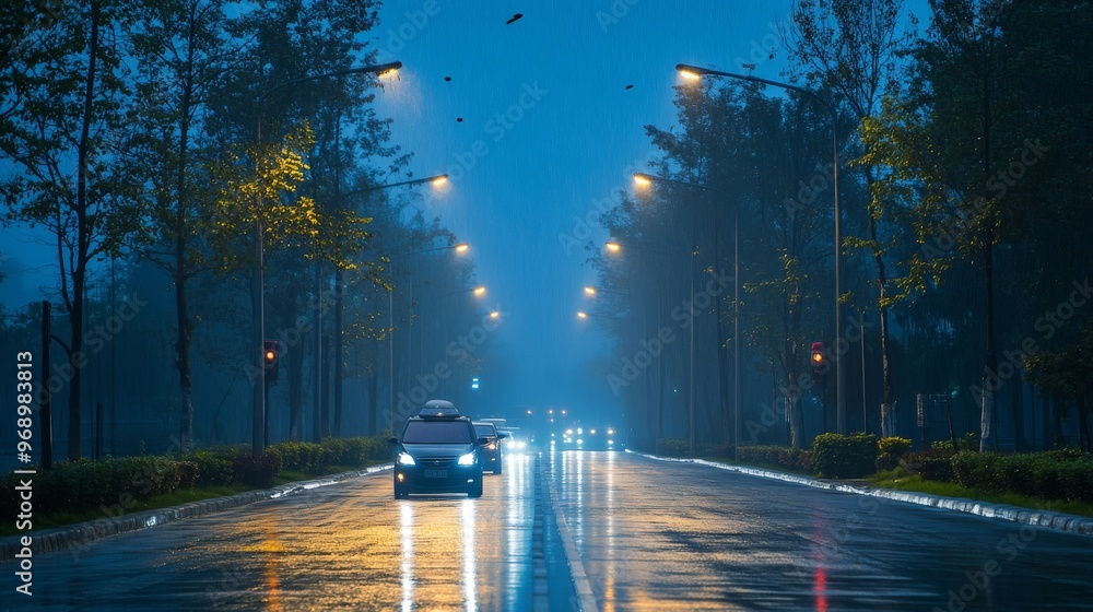 Autonomous AI-driven smart streetlights illuminating based on human ...
