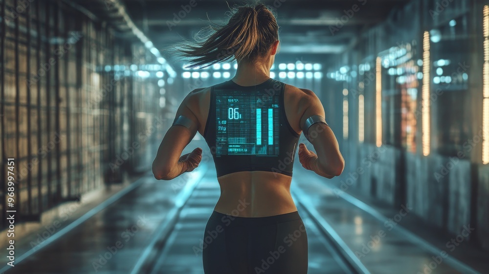 Futuristic AI-powered fitness trainers monitoring exercises: A virtual ...