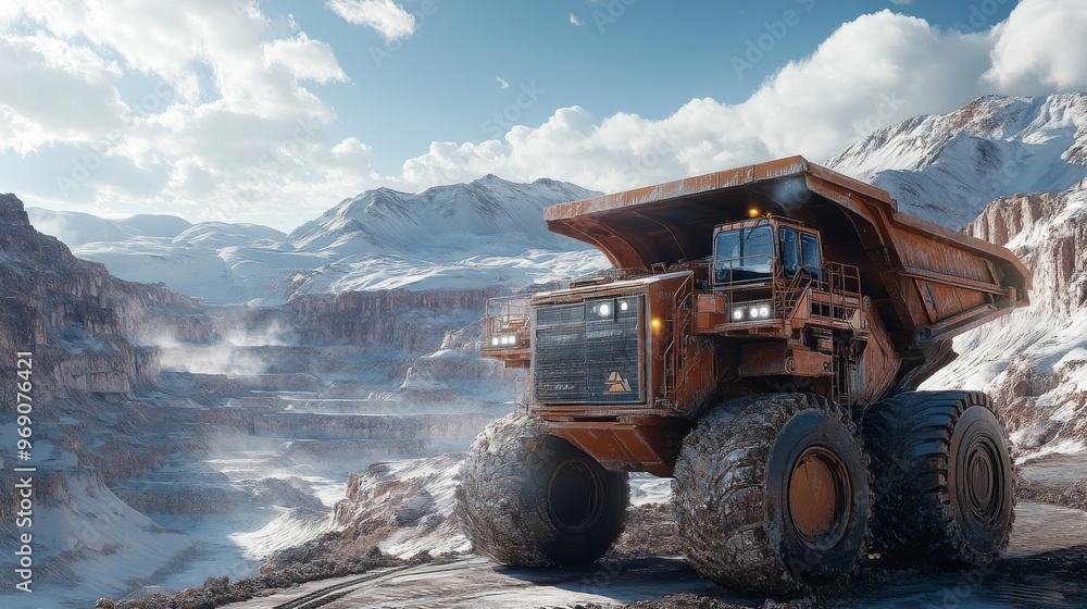 Autonomous AI-powered mining robots extracting resources from remote locations: Robots using AI ...