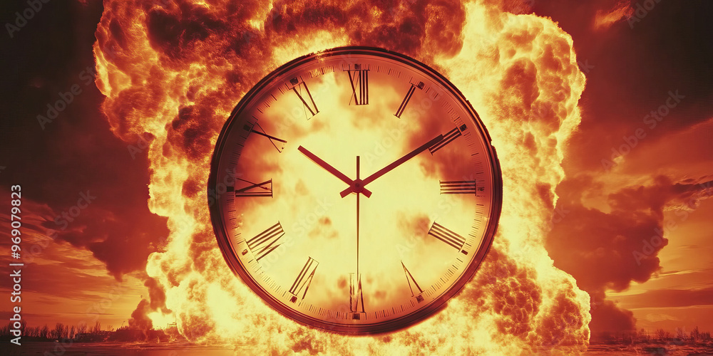 The Doomsday Clock: A clock, inching closer to midnight, as a countdown ...