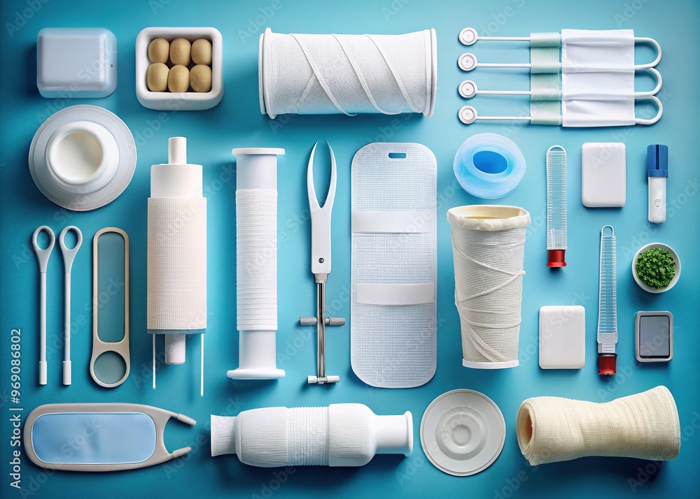 A comprehensive package includes plaster casts, splints, arterial blood ...