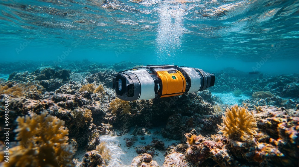 Autonomous AI-powered underwater robots mapping coral reefs and ...