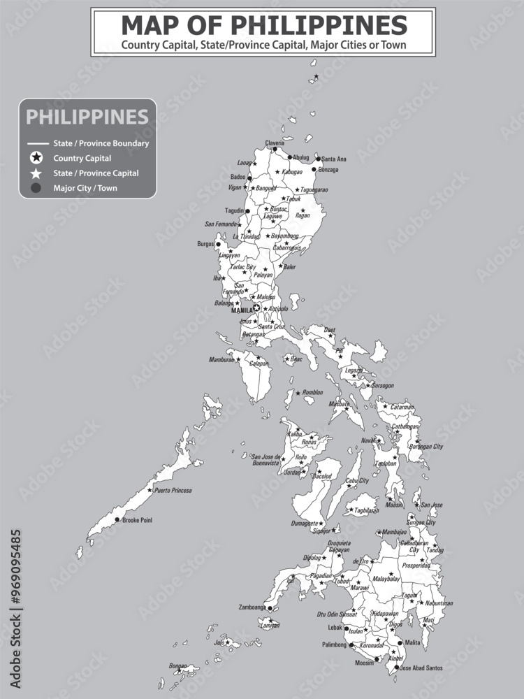 Geography politics map of countries. Political map of country with ...
