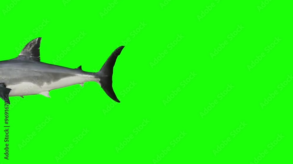 Realistic Shark Swimming on Green Screen - Fierce Underwater VFX ...