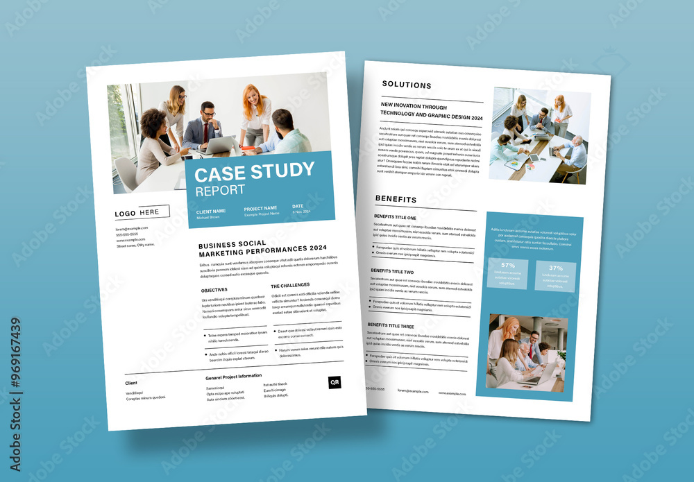 Case Study Stock Template | Adobe Stock
