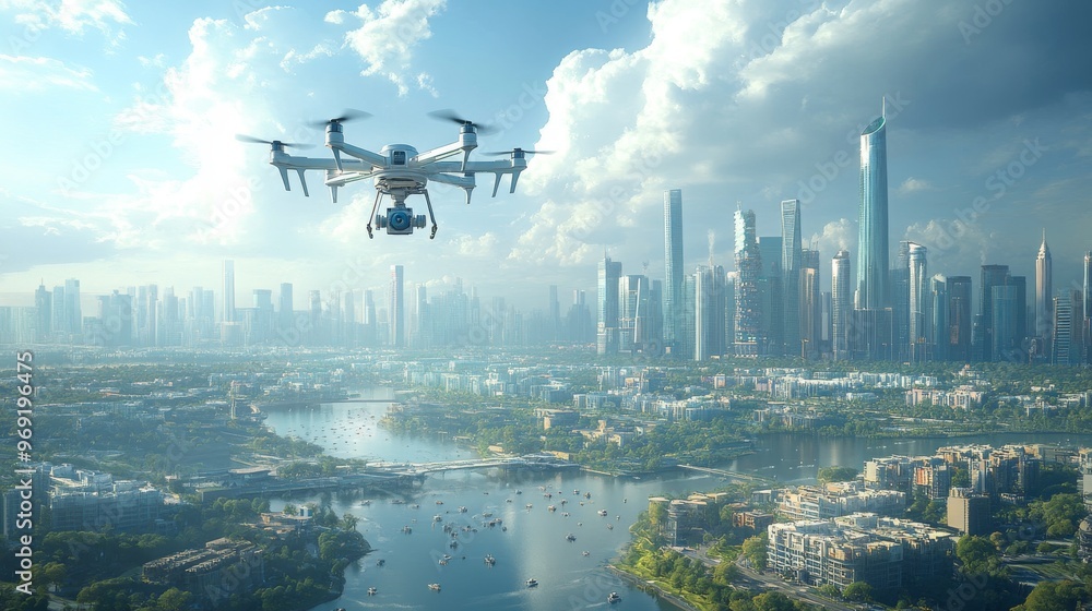 Futuristic AI-driven air traffic control systems for autonomous drones ...