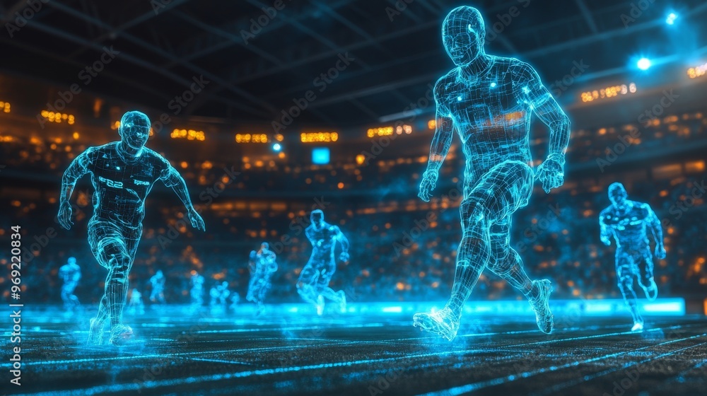 Holographic sports events with virtual and real players interacting: A ...