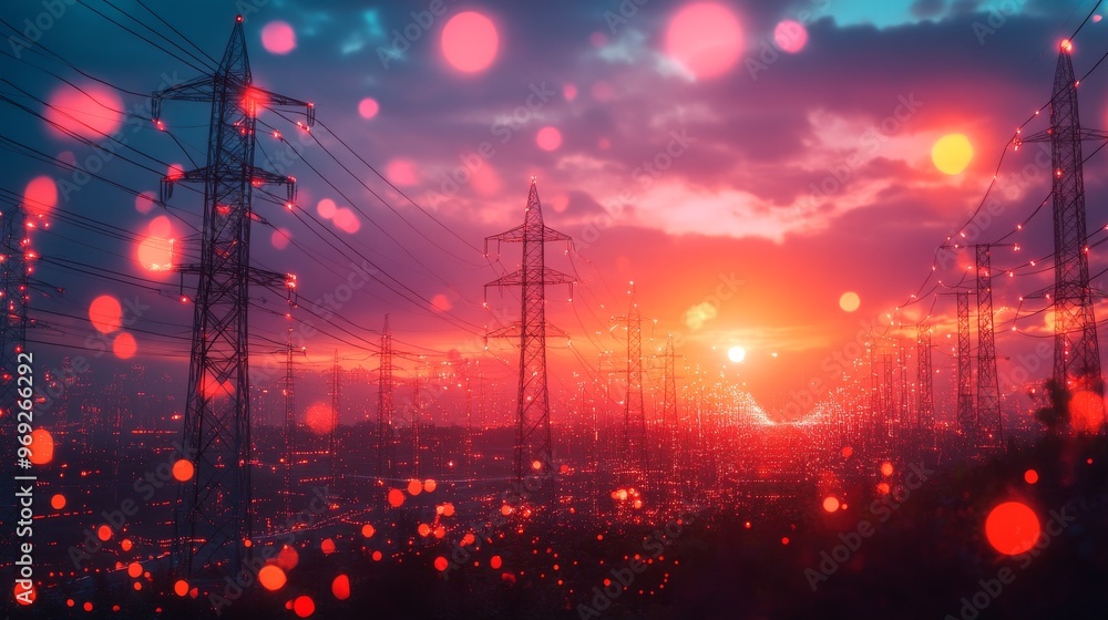 Futuristic AI-enhanced energy grids balancing renewable and non ...