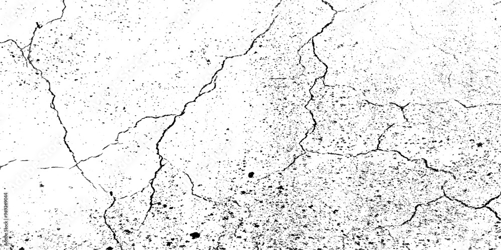 Abstract white background black and white dusty wall texture with ...