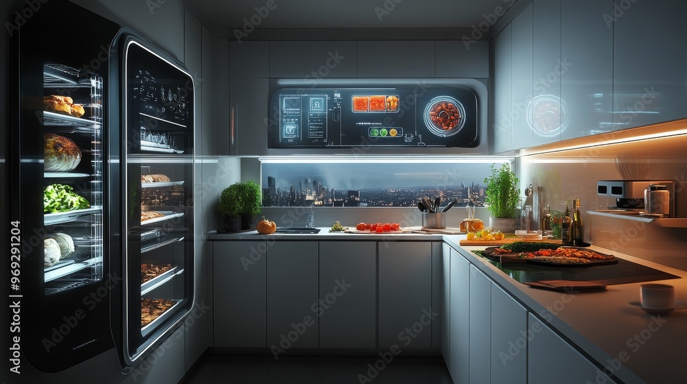 Futuristic AI-Enhanced Smart Kitchens with Autonomous Cooking Systems ...