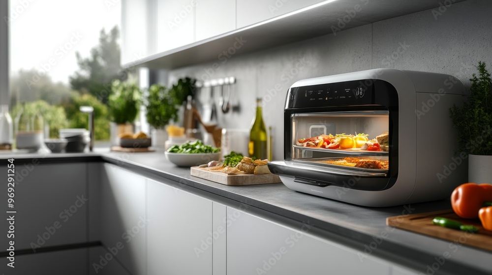 Futuristic AI-Enhanced Smart Kitchens with Autonomous Cooking Systems ...