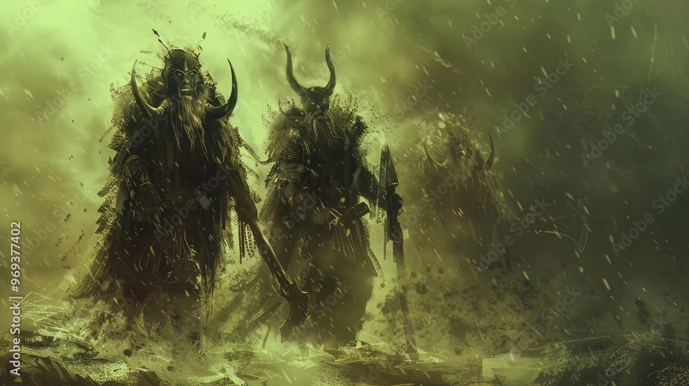 Norse gods in a post apocalyptic world, wielding advanced technology ...