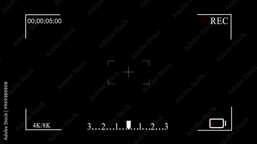 Camera recording screen overlay with transparent background for live ...