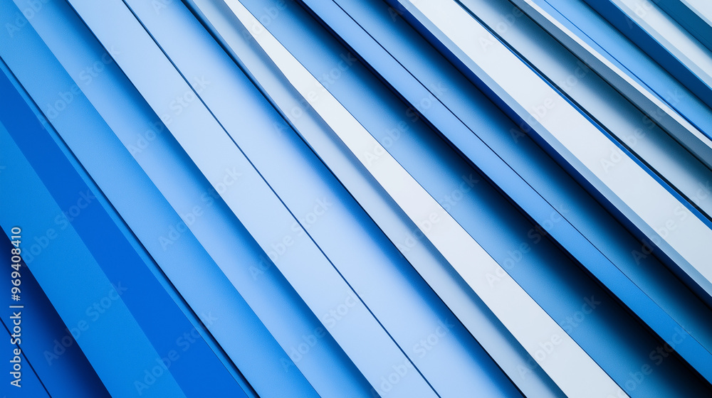 A series of parallel, slanted lines in varying shades of blue. These ...