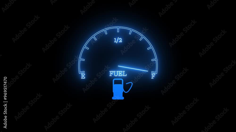 Fuel indicator icon, fuel meter dashboard, Fuel tank gauge animation ...