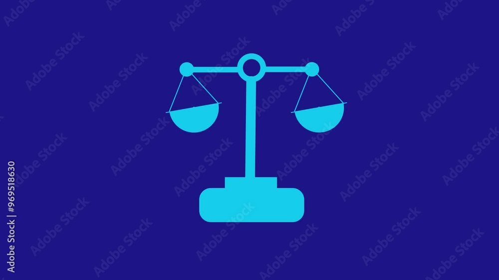 The scale of justice animation on the green screen. Scales of justice ...