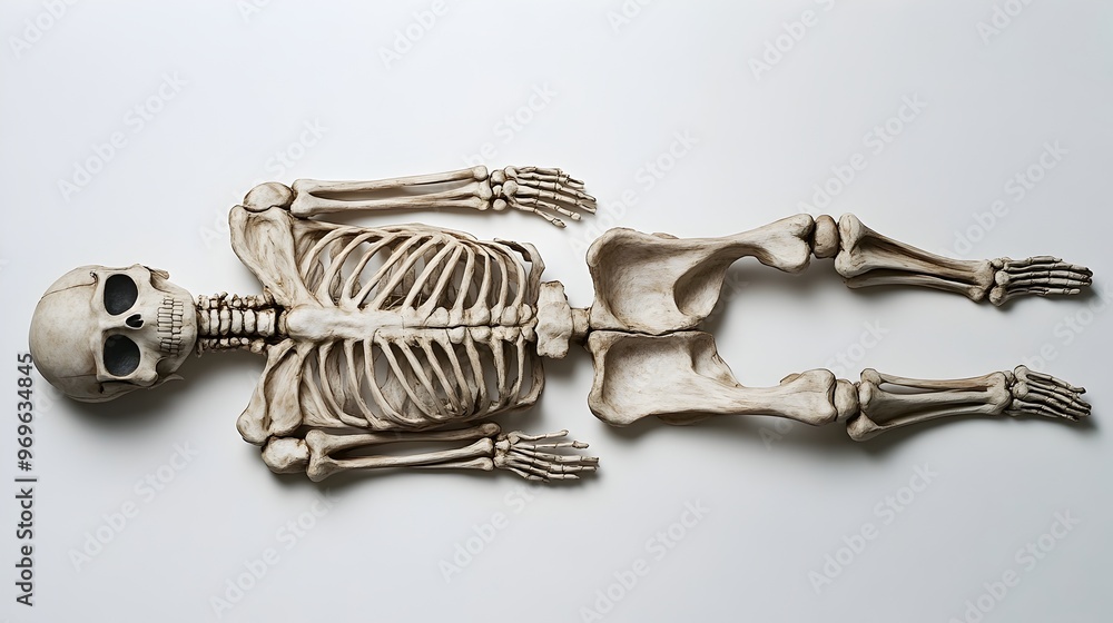 Detailed Skeletal Anatomy Model for Medical Study Research and ...