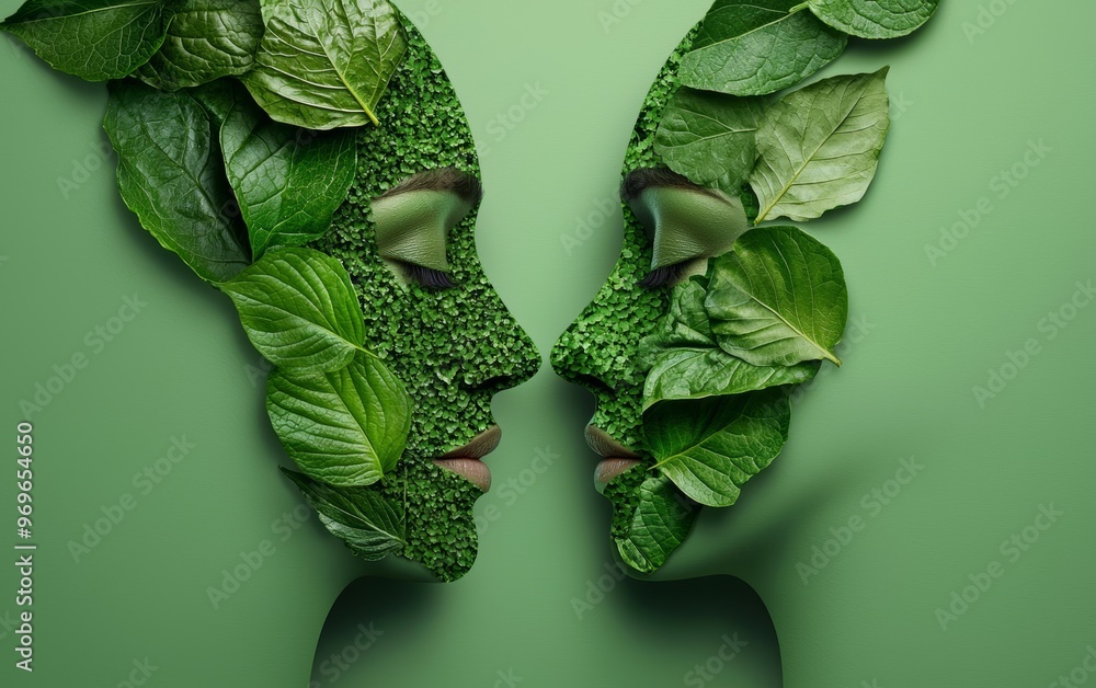 How does the image represent the connection between makeup and art ...