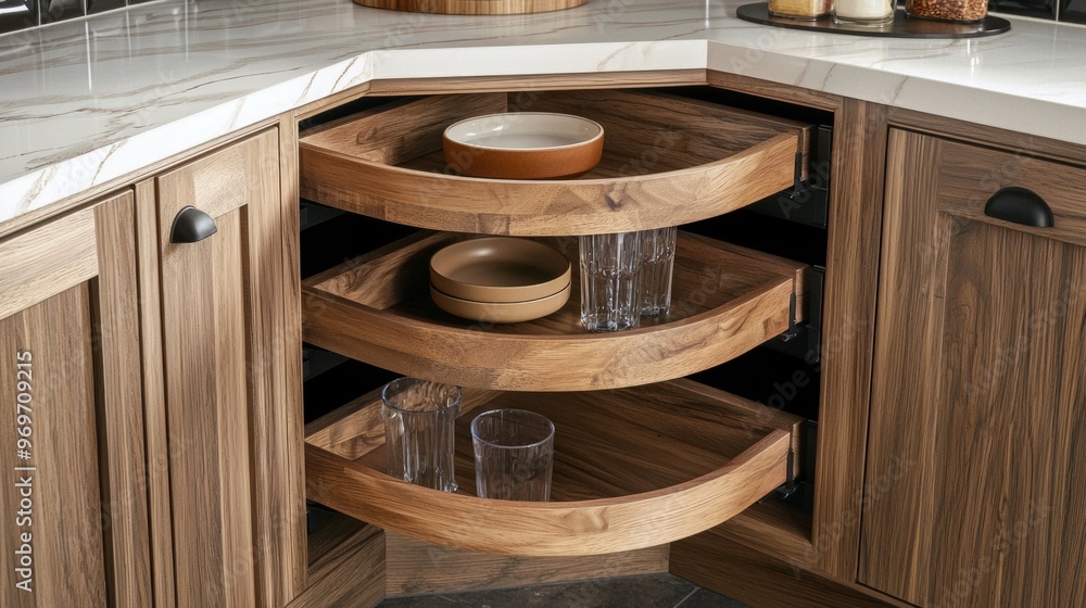 Kitchen access mechanism Magic corner for Blind Corner Cabinets ...