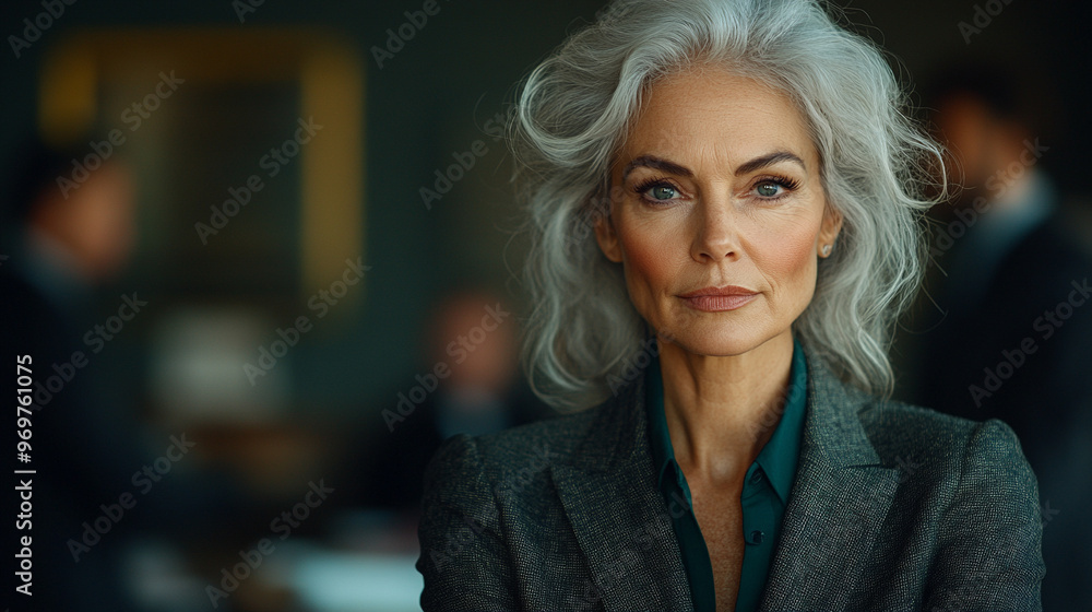 graceful, senior woman exudes confidence and poise in a professional ...