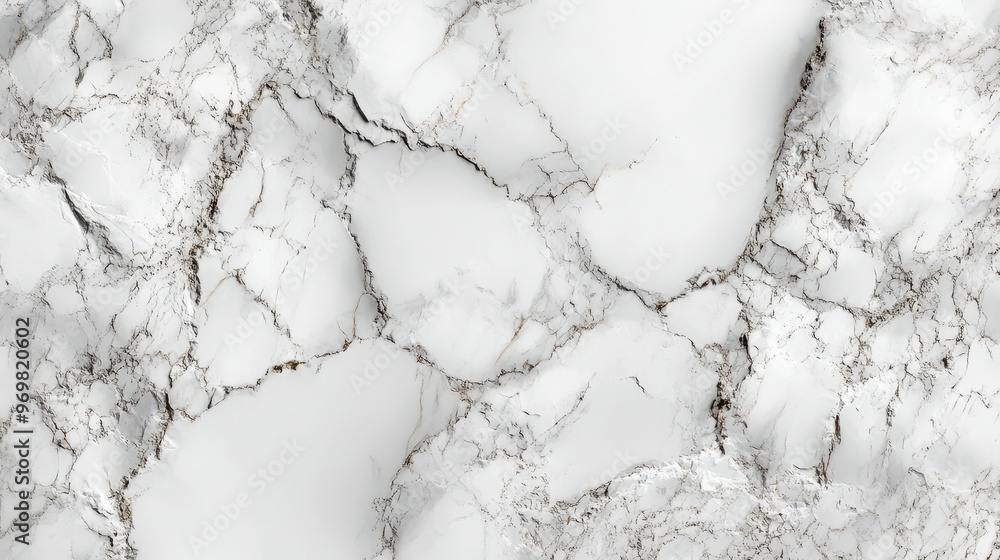 Seamless White Marble Texture with Natural Veining for Architectural ...
