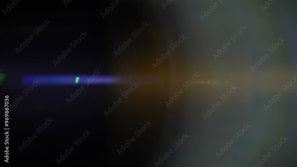 Cinematic anamorphic lens flares with vivid light streaks and ...