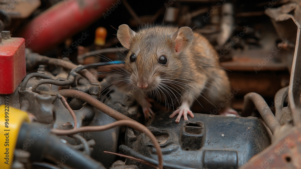 rats damaging wiring in car engines, the damage caused by these pests ...