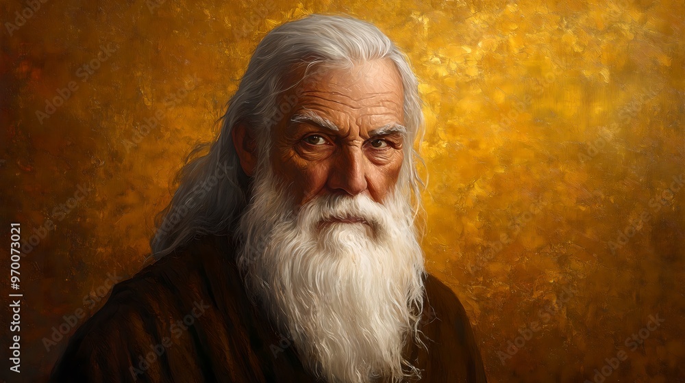 Moses, hebrew Bible prophet man from Exodus, a symbol of faith ...