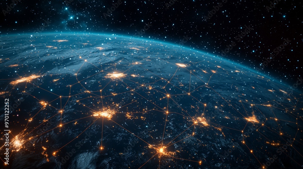 The glow of city lights at night reveals the Earth's global connection ...