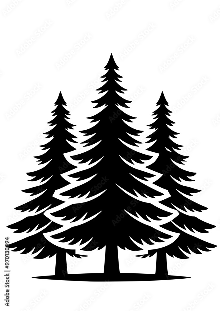 Pine Tree SVG, Forest Tree SVG, Mountain Forest SVG, Plant SVG, Sunset ...