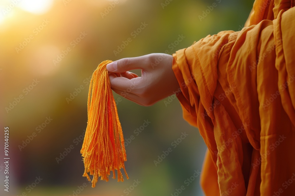 Thai Buddhist monk holding holy thread ordination ceremony wallpaper ...