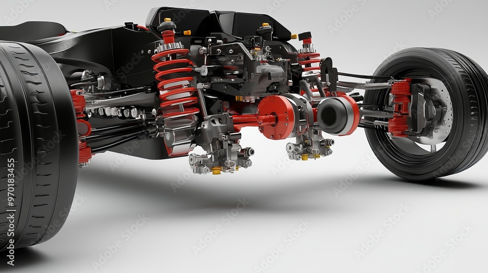 A Comprehensive Cross-Section of the Front and Rear Suspension Systems ...