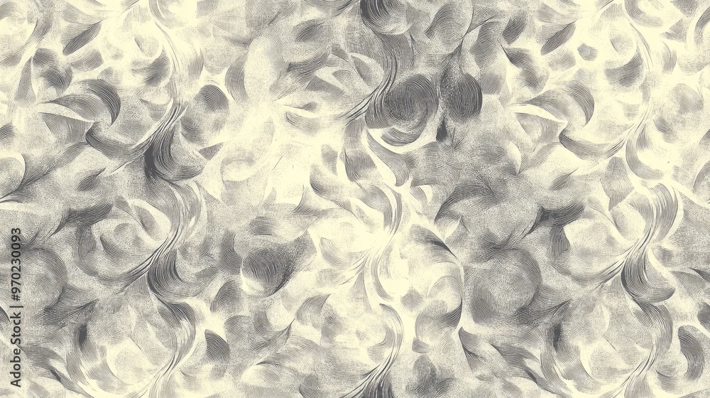 Seamless hand drawn pencil sketch pattern suitable for surface printing ...