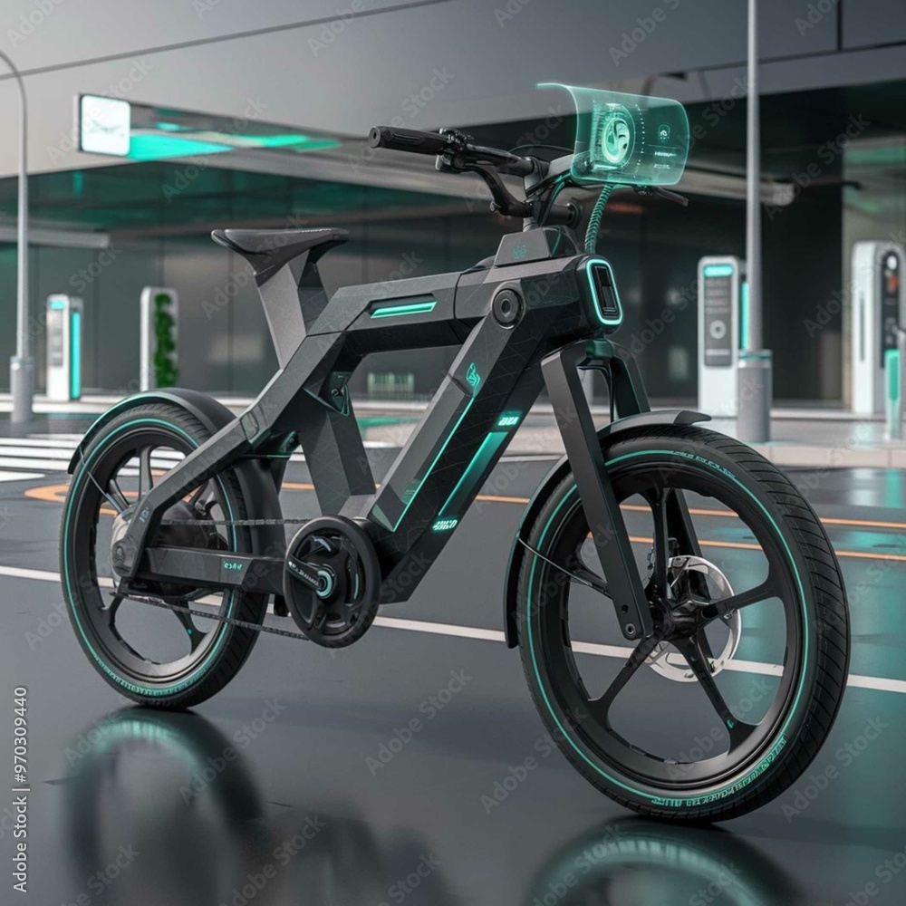 Imagine a futuristic, modular electric bike designed for ultimate ...