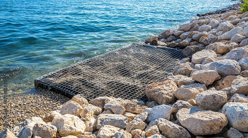 Landslide Protection with Crushed Stone Gravel and Stone Elements in a ...