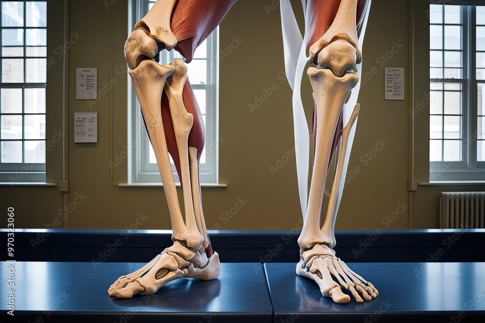 Understanding The Structure And Function Of Tibia And Fibula In Human Skeleton Stock