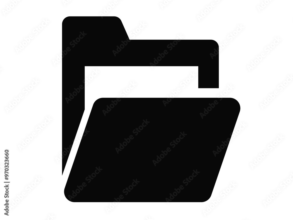 folder glyph icon,Folder icon illustration for UIUX, web, app ...