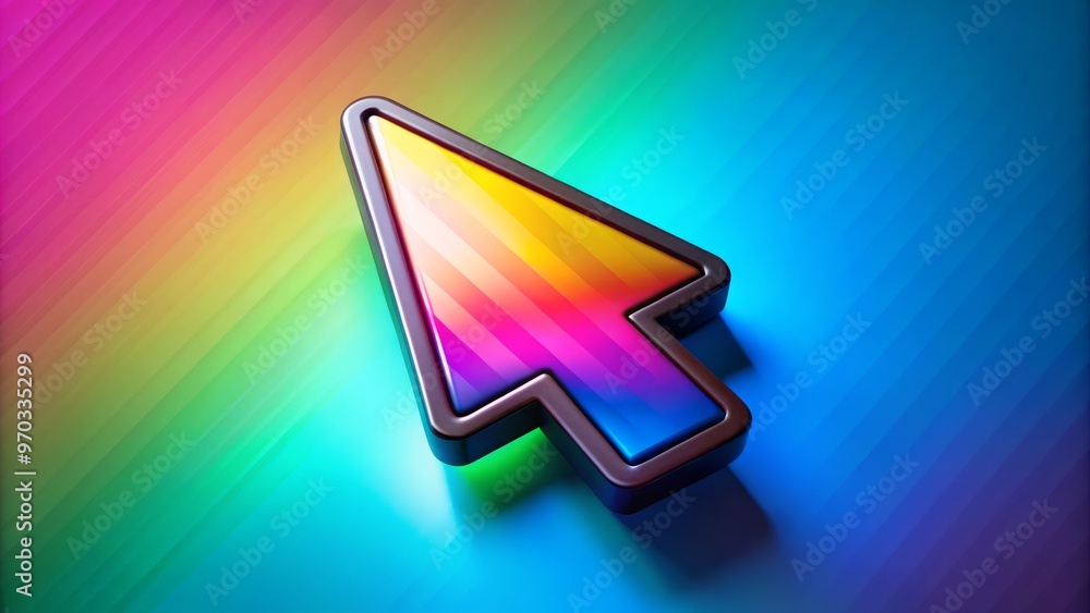 1. Vibrant and playful, this cursor boasts a rounded shape, shimmering ...